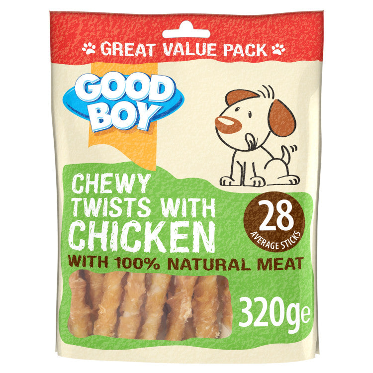Good Boy Chewy Chicken Twists - 320g (Value Pack) – Maryam's Pet