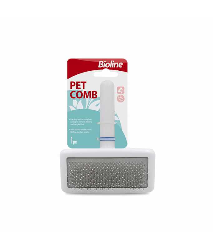 Bioline Pet Comb White – Maryam's Pet